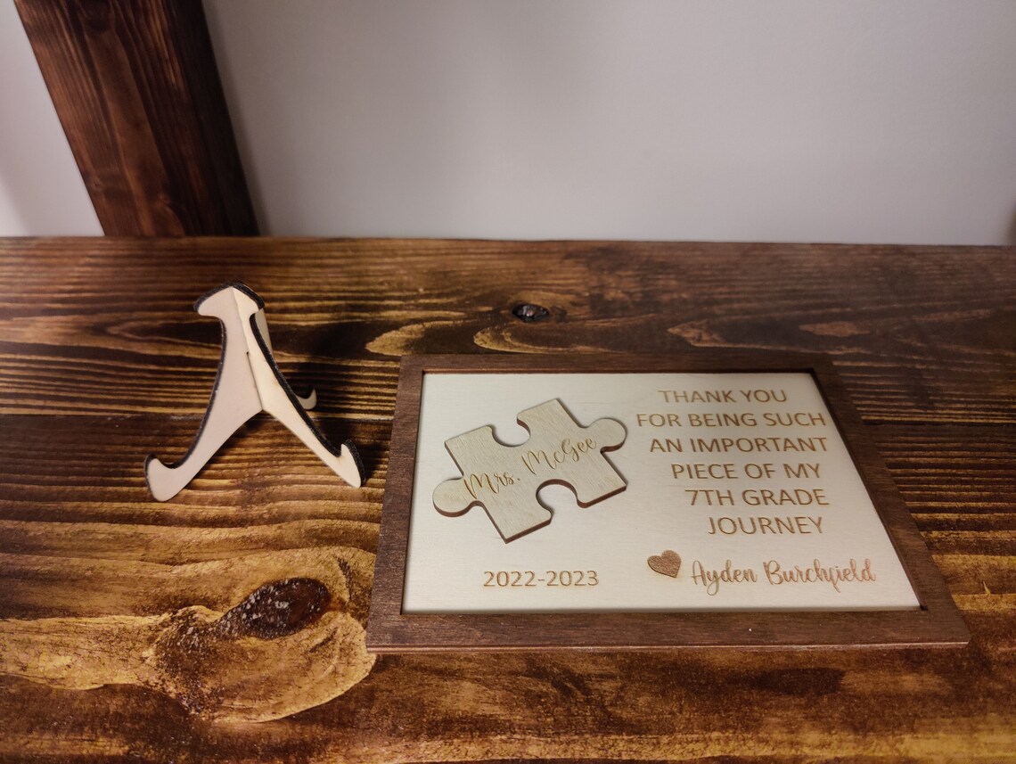 Teacher Appreciation Puzzle Sign - Etsy