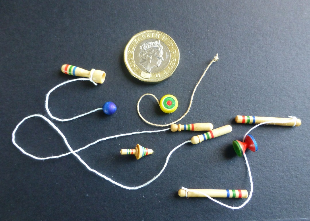 12th Scale Miniature Dollshouse Set of 5 Children's Toys & - Etsy