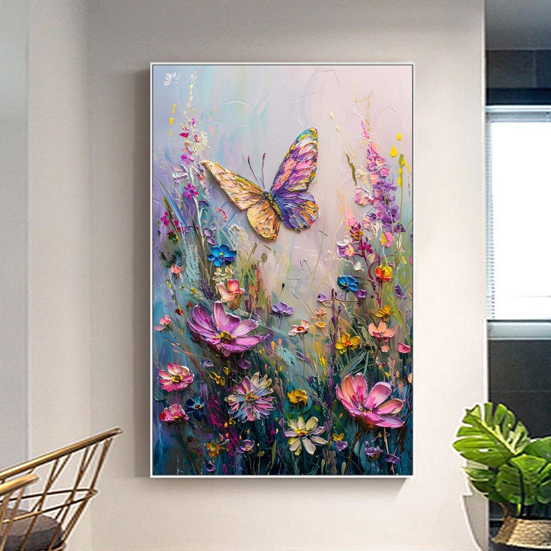 Textured Art Butterfly - Etsy