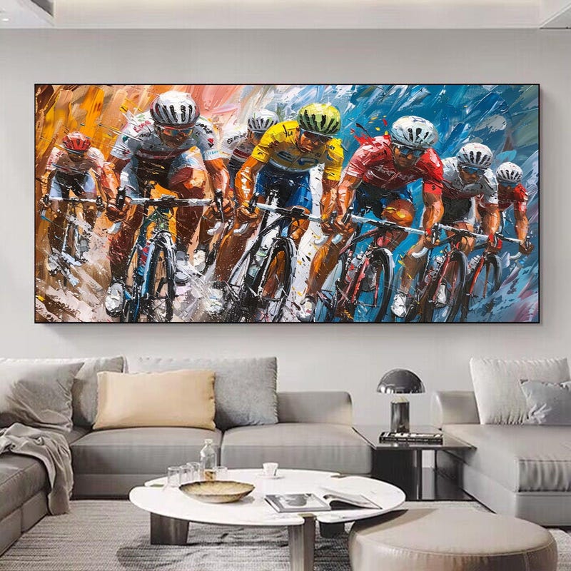 Bicycle Painting - Etsy