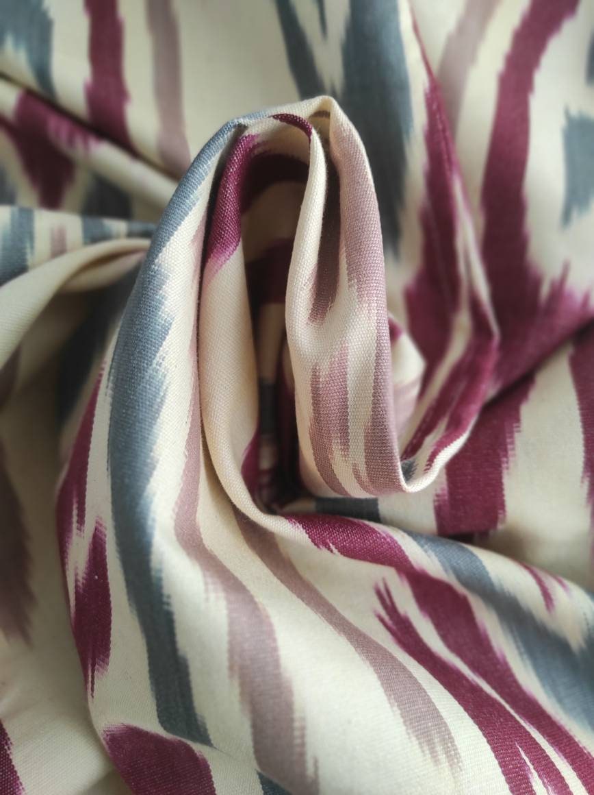 Original Cotton Uzbek Adras Kimono, Bohemian Summer Kaftan, Plus Size ...