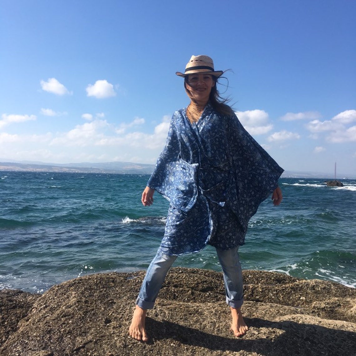 Haori Kimono Dress. Kimono Dress Beach Dress Summer Kimono - Etsy