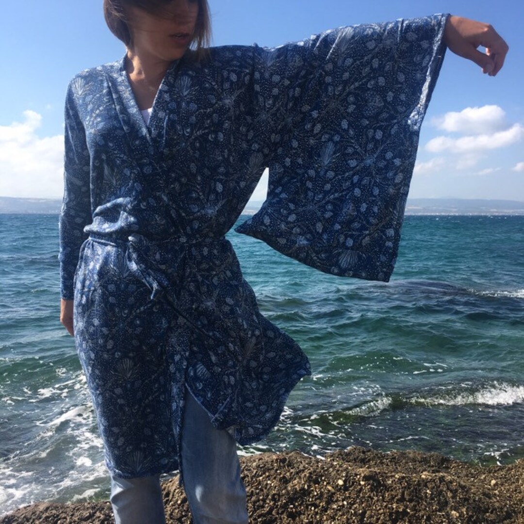 Haori Kimono Dress. Kimono Dress Beach Dress Summer Kimono Unique Gift ...