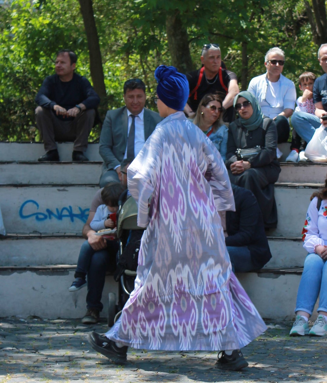 Original Cotton Uzbek Adras Kimono, Bohemian Summer Kaftan, Plus Size ...