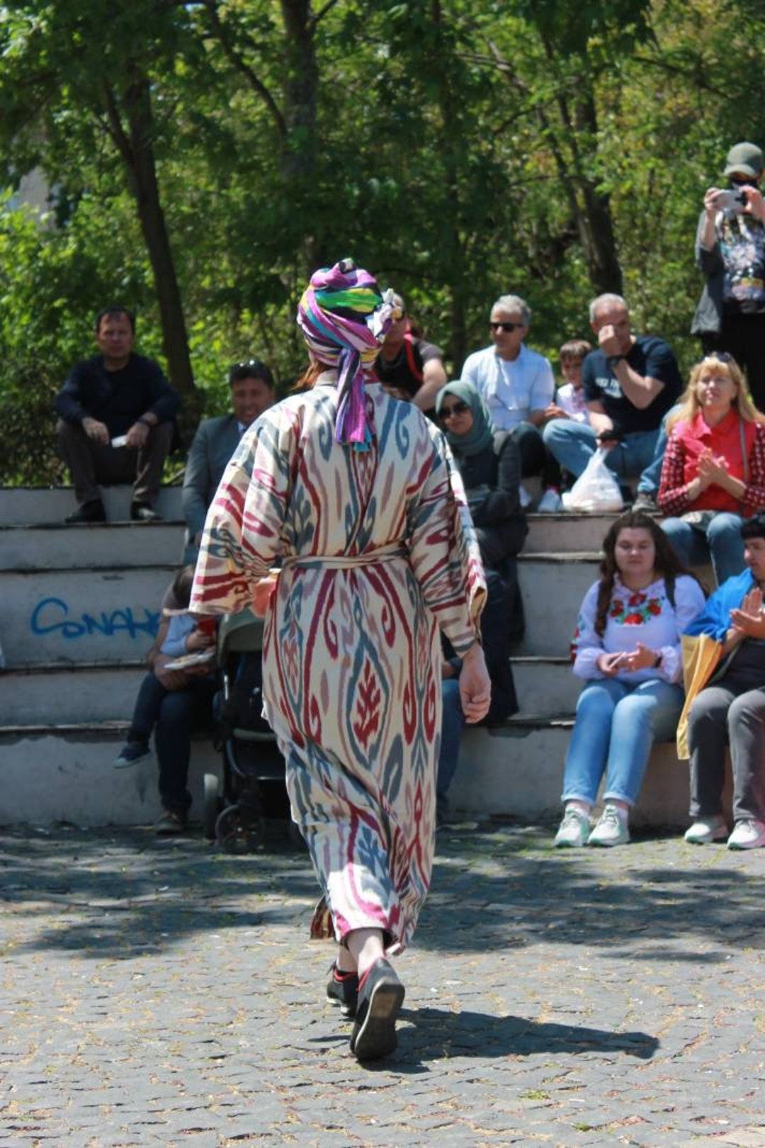 Original Cotton Uzbek Adras Kimono, Bohemian Summer Kaftan, Plus Size ...