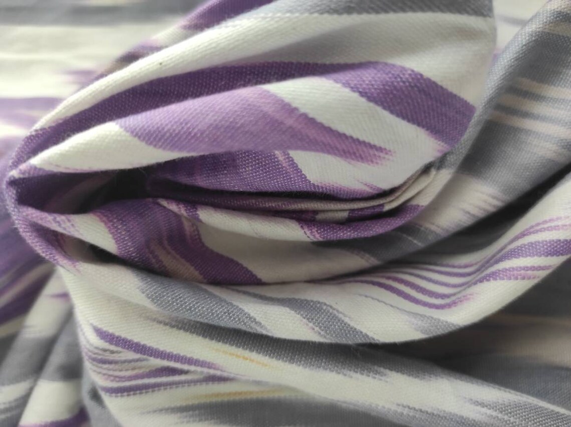 Original Cotton Uzbek Adras Kimono, Bohemian Summer Kaftan, Plus Size ...