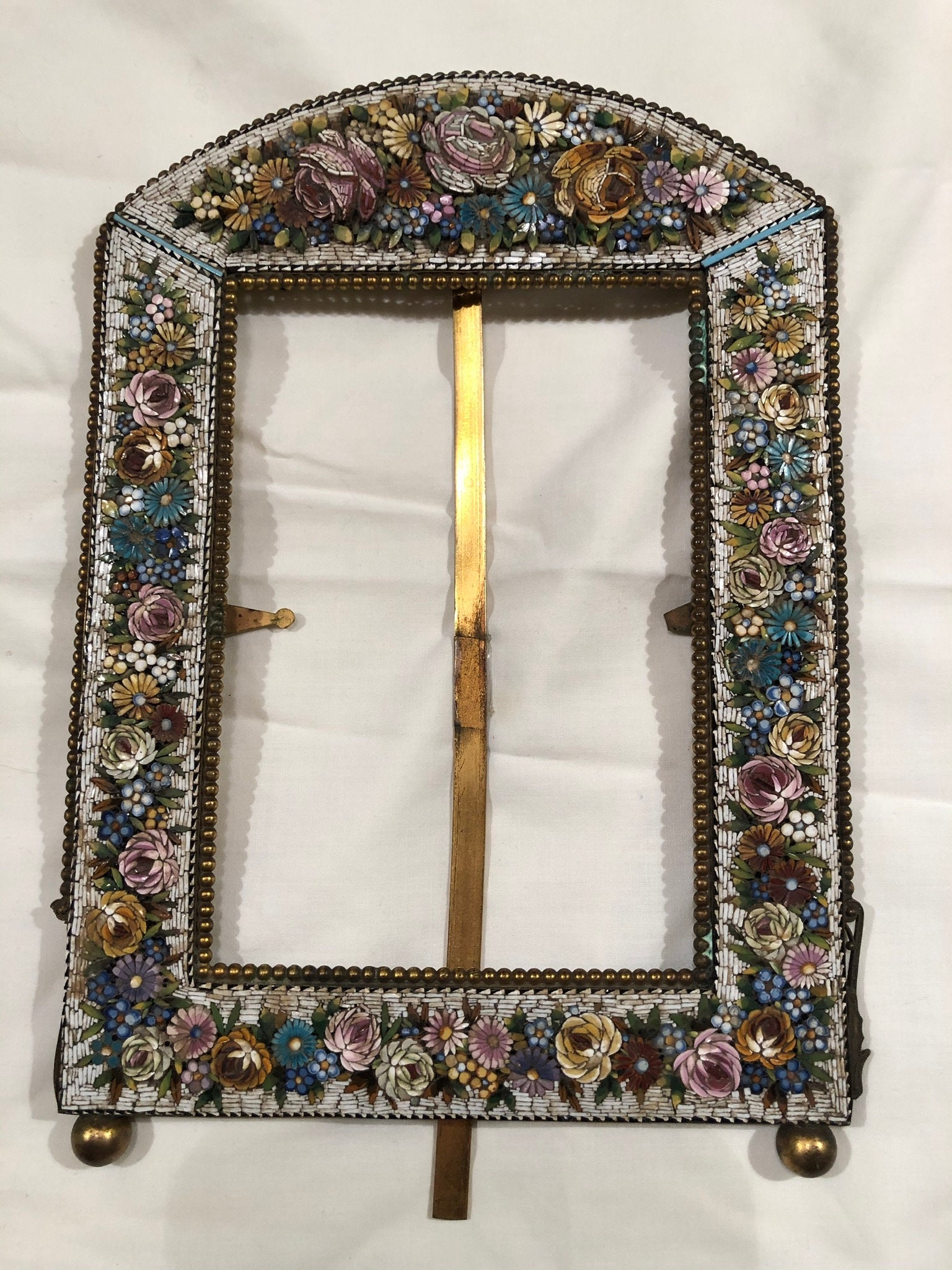 Antique Venetian Micro Mosaic Picture Frame - Etsy Canada