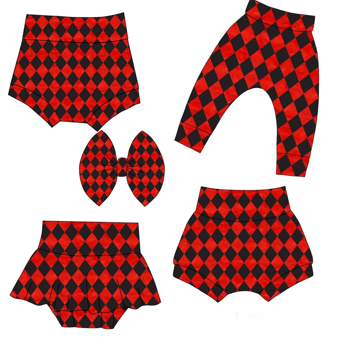 Black and Red Checkered Diamonds - Etsy