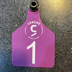 Custom Engraved Cattle Ear Tag | Custom Logo Cattle Ear Tag | Engraved ...