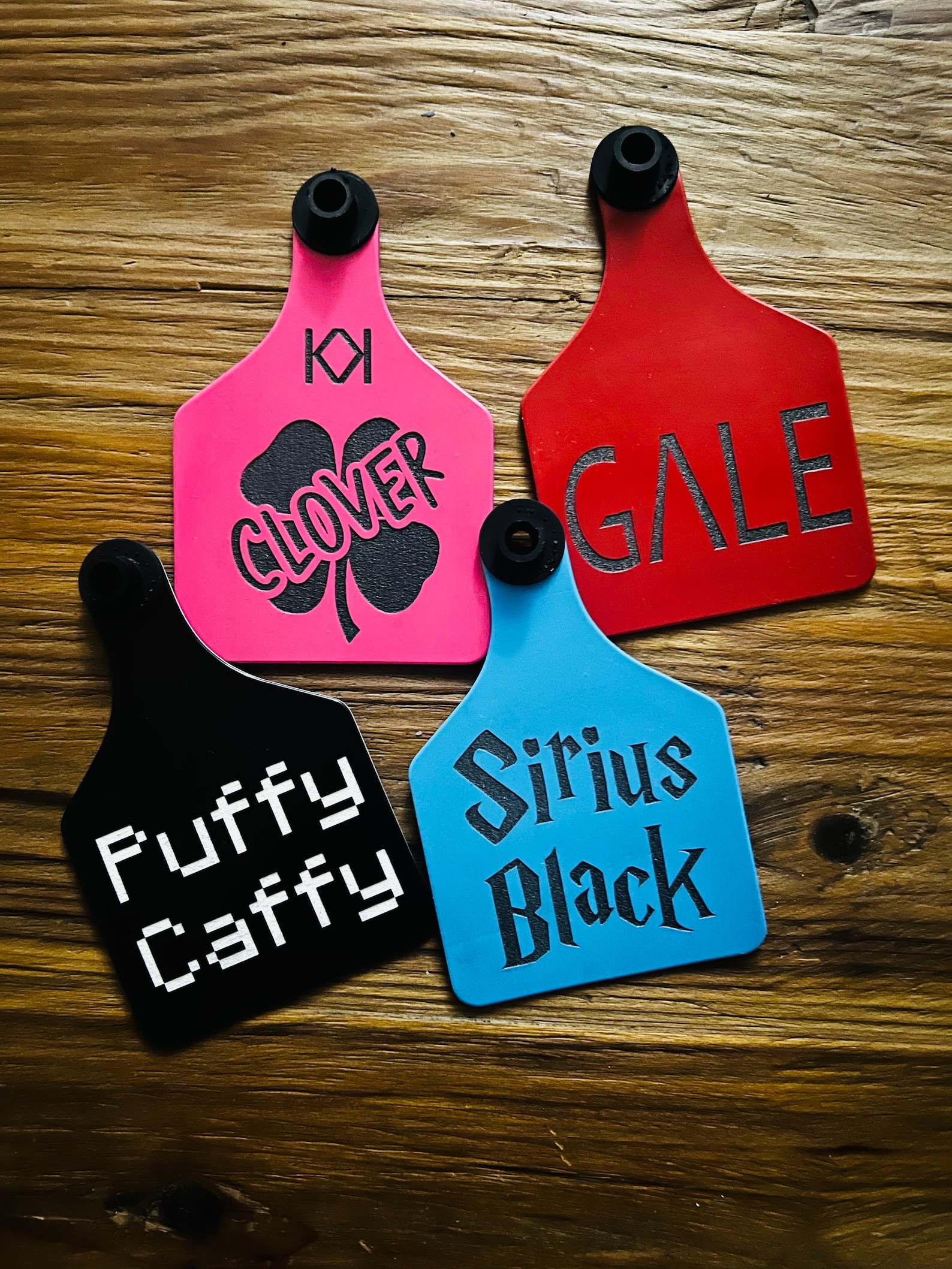 Custom Engraved Cattle Ear Tag | Custom Logo Cattle Ear Tag | Engraved ...