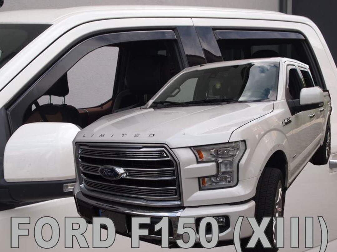 Ford F-150 In-channel Rain Guards Fits 2015-2021 Crew Cab Full Set in ...