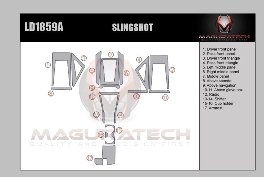 Slingshot Solid Red Dash Kit. Fits Polaris Slingshot FITS - Etsy