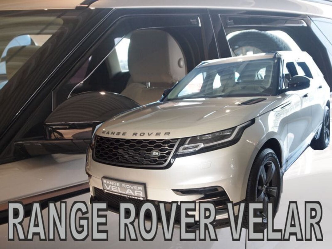 Land Rover Velar In-channel Rain Guards Fits 2017-2022 Full Set in Dark ...