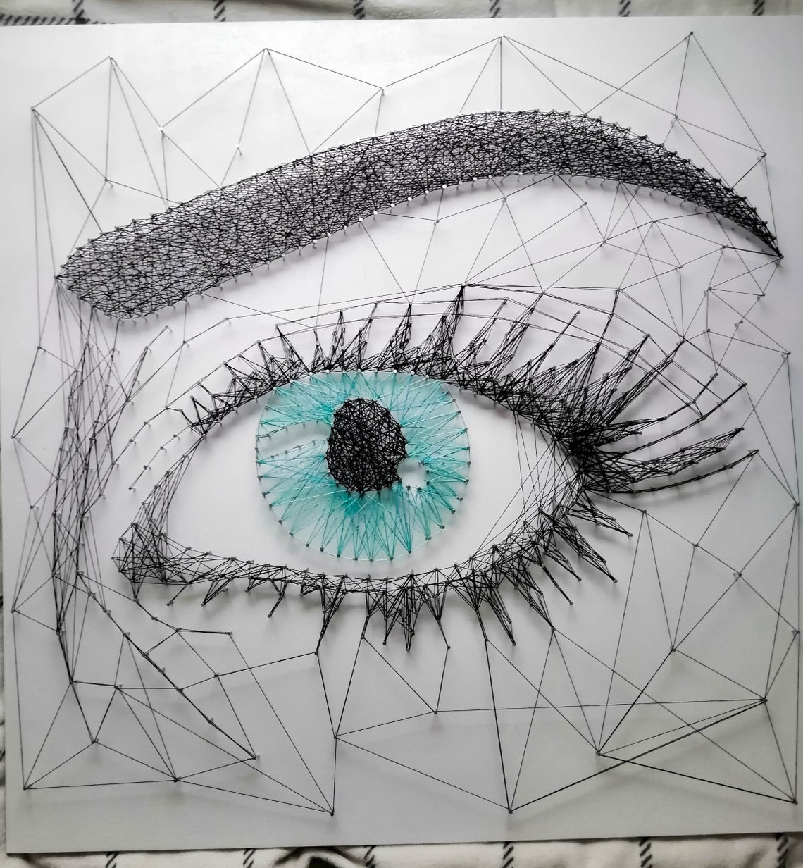 Wall art string art wall decoration eye made to order | Etsy