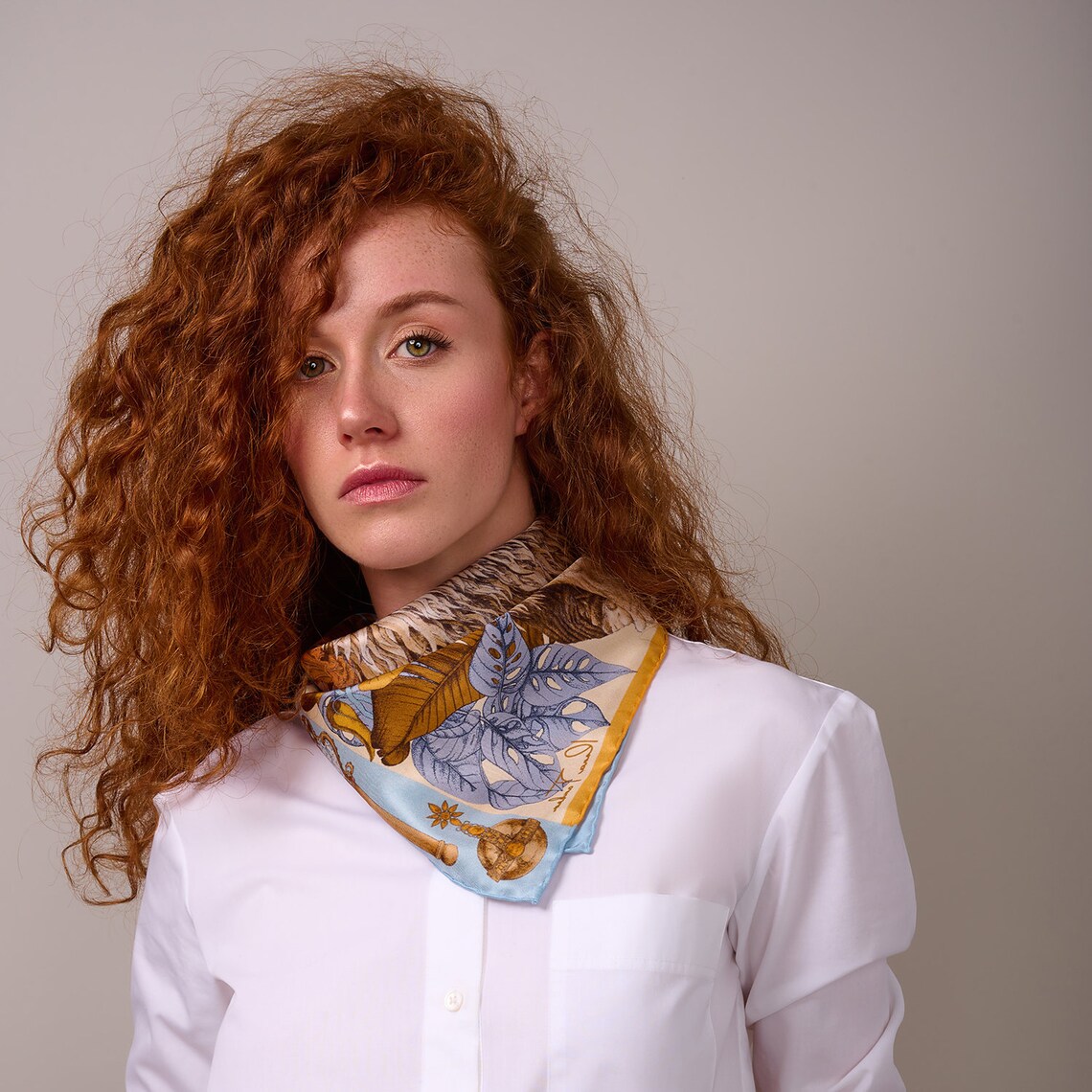 Silk Scarf - Lion King Scarf, Hand-illustrated Majestic Lion Design, 36 ...