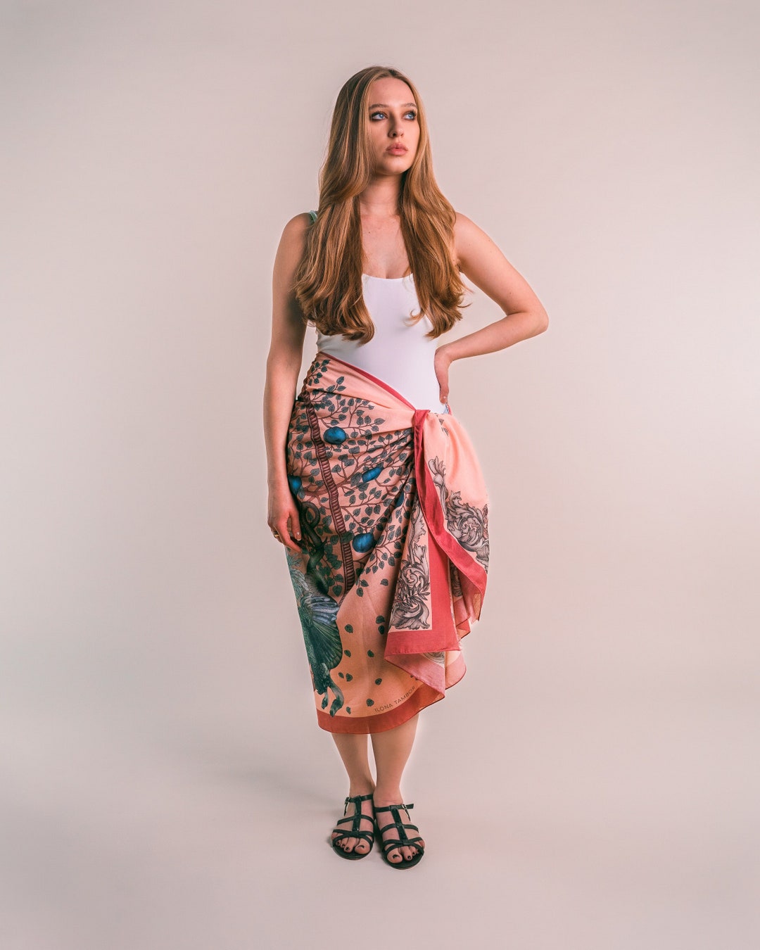 Cotton Silk Pareo, Beach Coverup Pareo, Summer Accessories, Beachwear ...