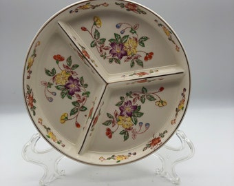 3 Section Plate - Etsy