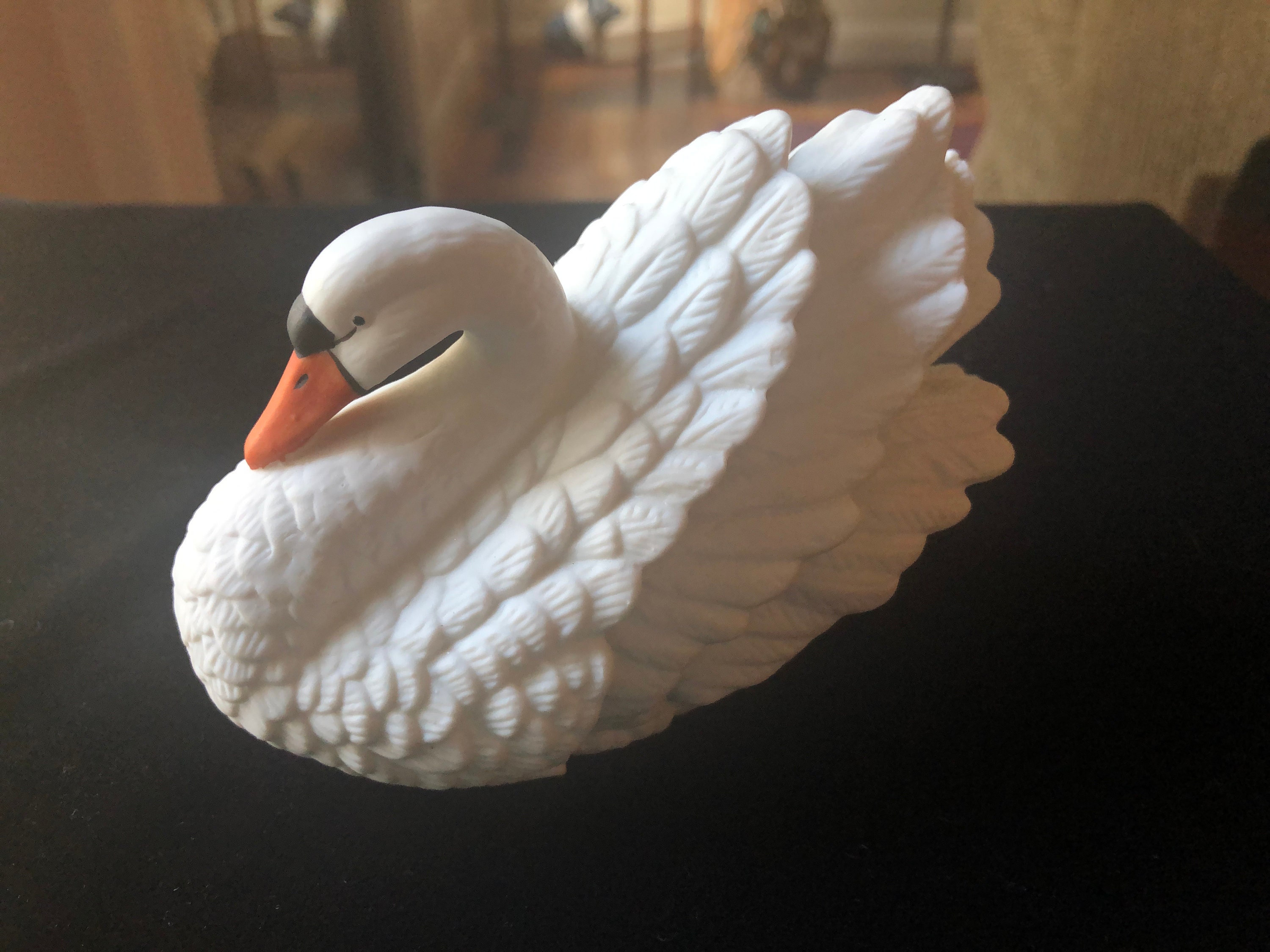 Royal Heritage Snow Swan Figurine - Etsy