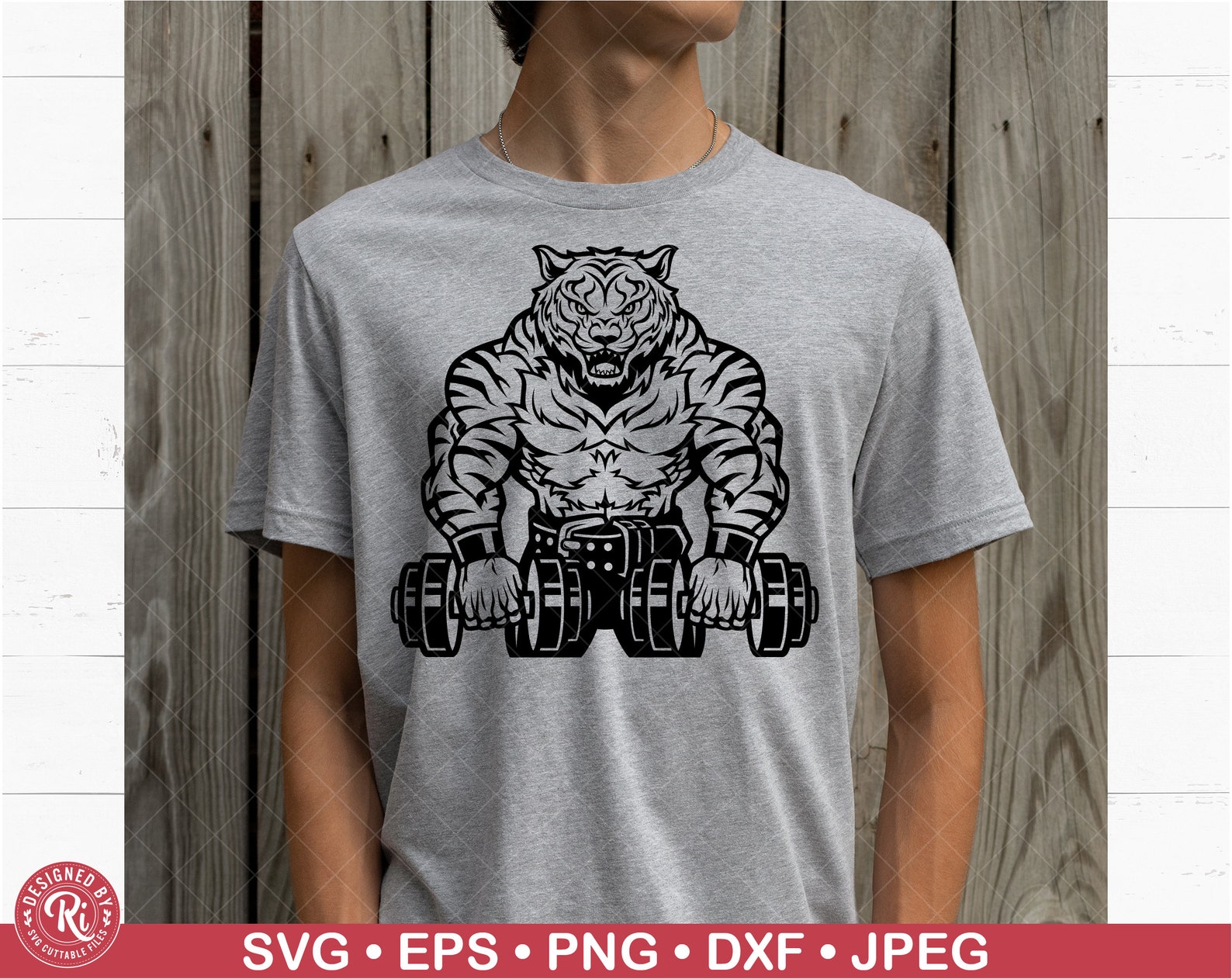 Tiger Body Builder Dumbell Svg, Beast Mode Eps, Gym Shirt Jpg, Workout ...