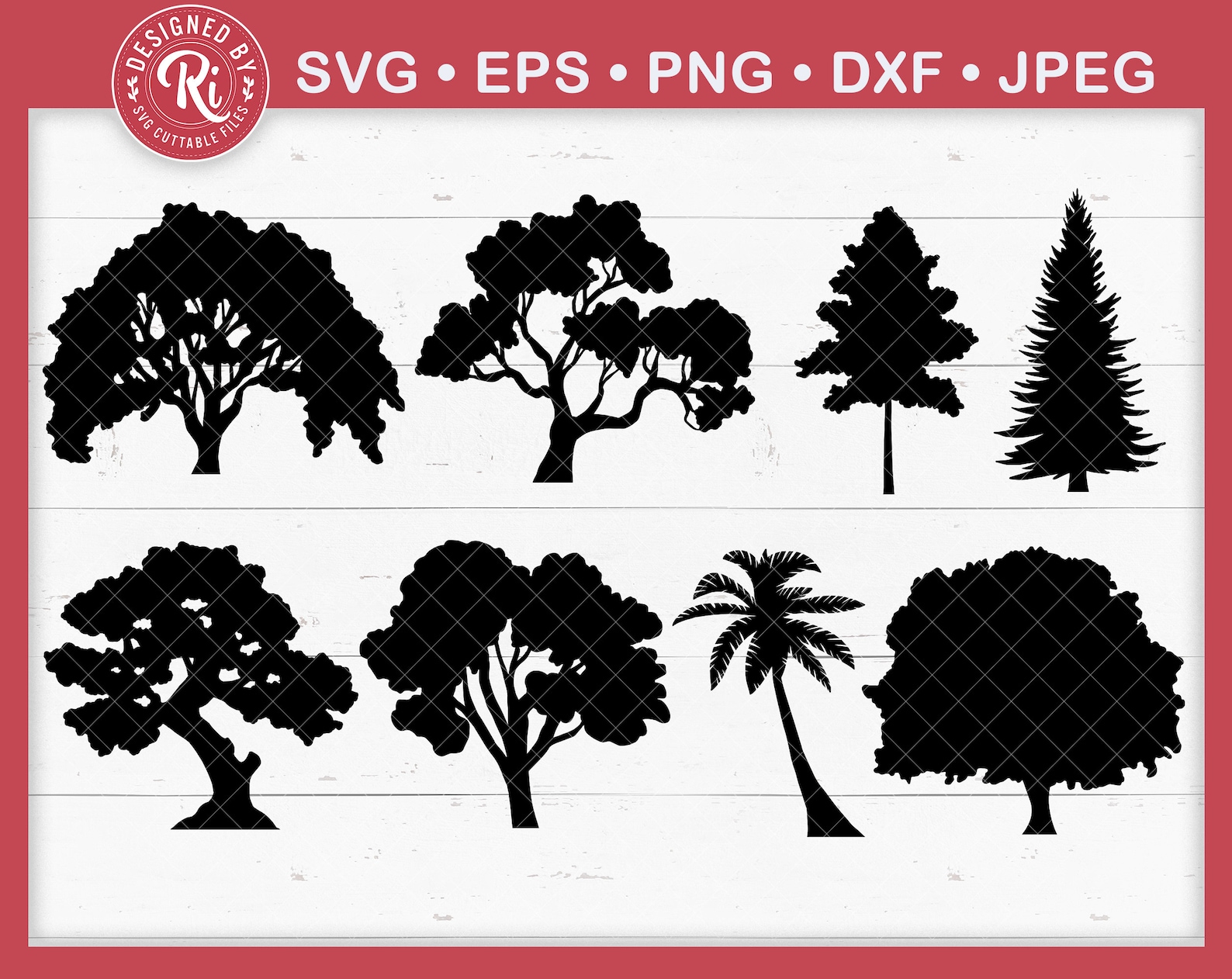 Bäume Svg Baum Silhouetten Svg Wald Svg Wald Svg Outdoors - Etsy Schweiz