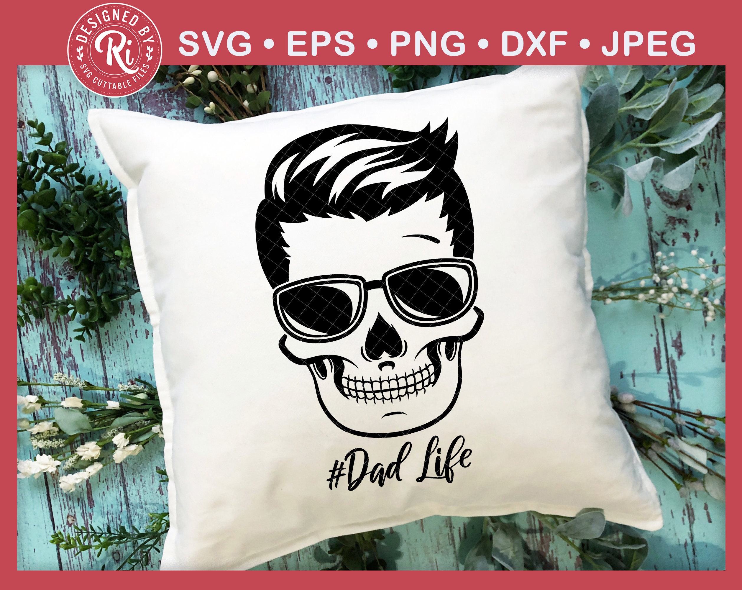 Dad Life Svg Kid Life Svg Dad Skull Svg Fathers Day Svg - Etsy India