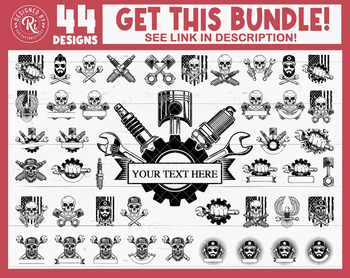 Skull Mechanic Svg Mechanic Svg American Mechanic Svg - Etsy