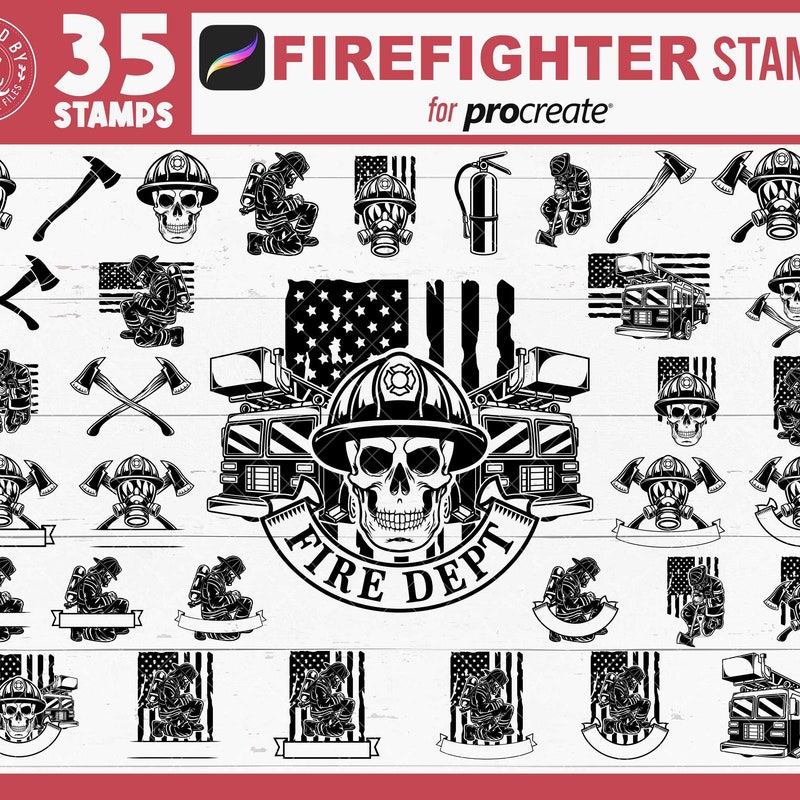 Fireman Stamp - Etsy