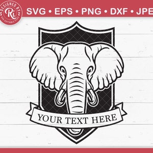 Elephant Monogram Svg, Safari Animal Svg, African Svg, Nature Svg ...