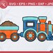 Train Svg, Layered Train Svg, Train Cars Svg, Locomotive Svg, Train ...