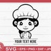 Lady Chef Monogram SVG: Female Cook, Restaurant Logo (cut File) - Etsy