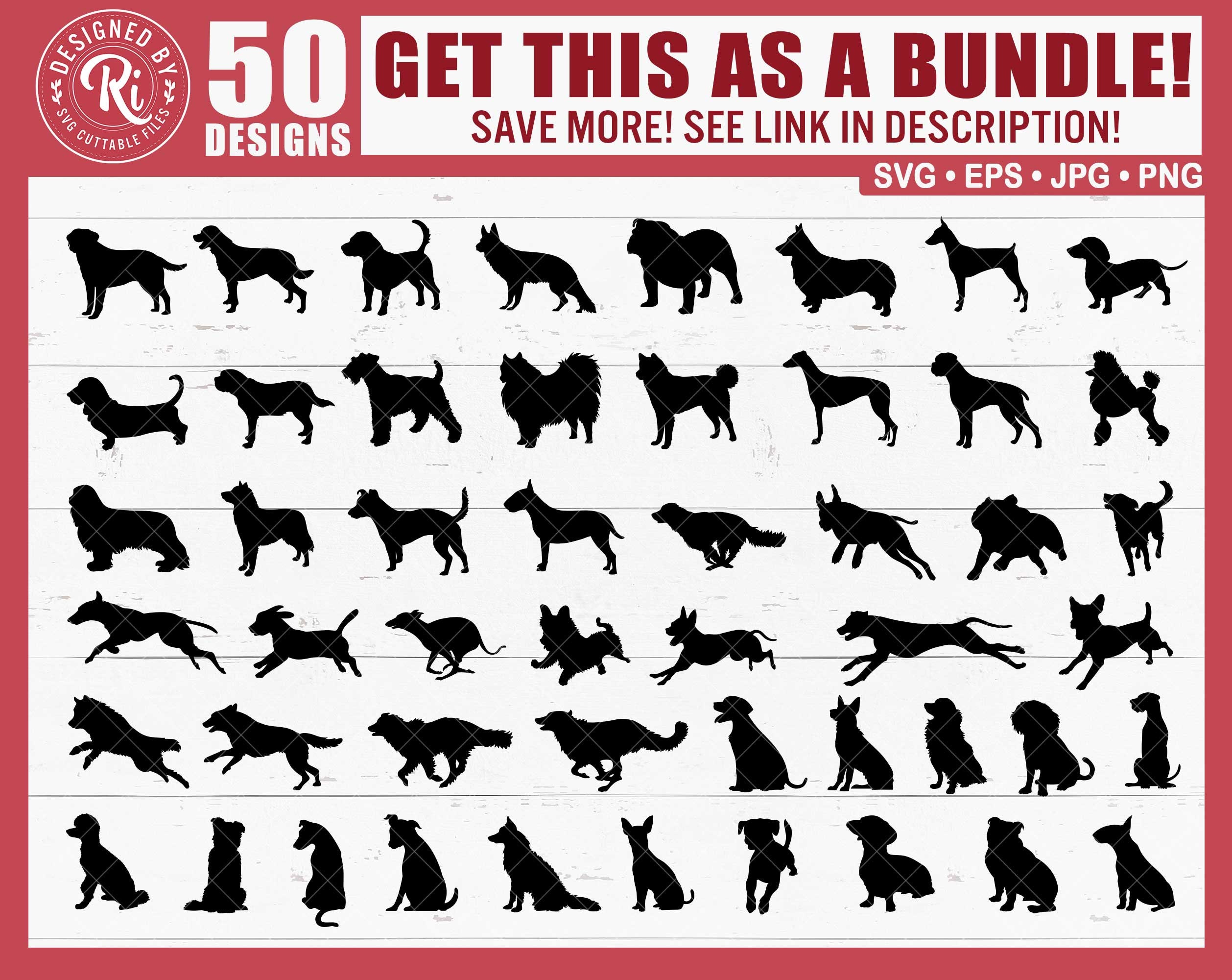 Running Dogs Svg Pack Dog Silhouettes Svg Dog Clipart Dog - Etsy