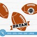 Football Monogram Svg, Football T Shirt, Svg Football, Football Cricut ...