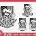 Skull Chef Monogram With US Flag Svg, Restaurant Logo Png, Cooking ...