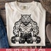 Tiger Body Builder Dumbell Svg, Beast Mode Eps, Gym Shirt Jpg, Workout ...