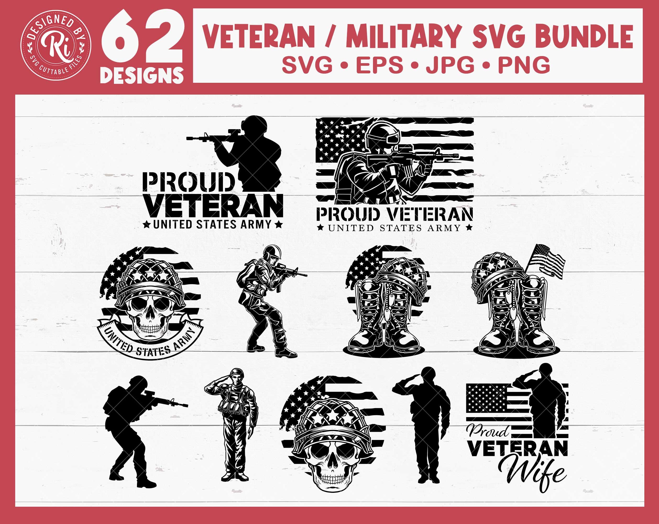Veteran Svg Bundle Military Svg Bundle Patriotic Svg - Etsy