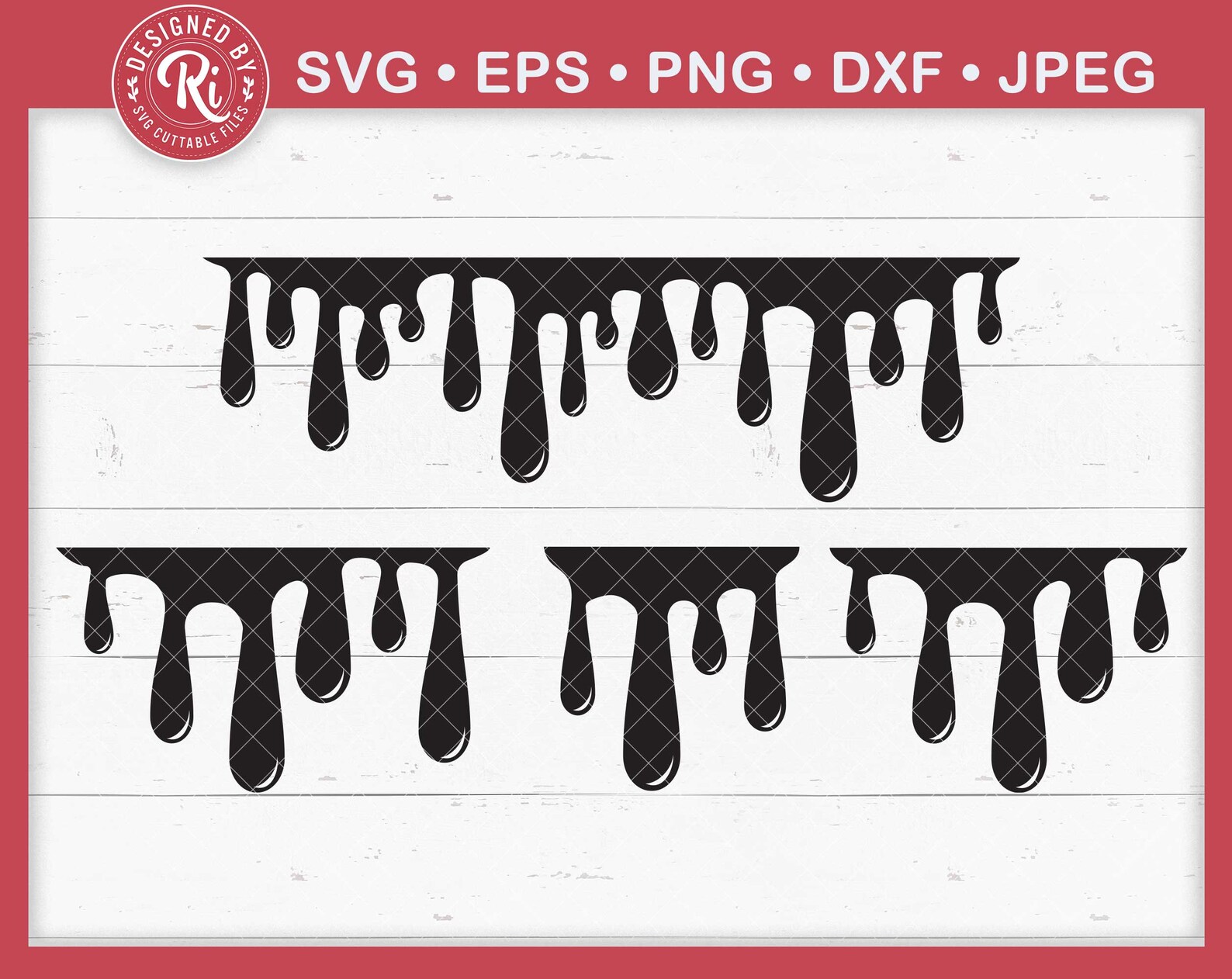 Dripping Borders Svg Dripping Blood Drips Drip Honey Drip - Etsy