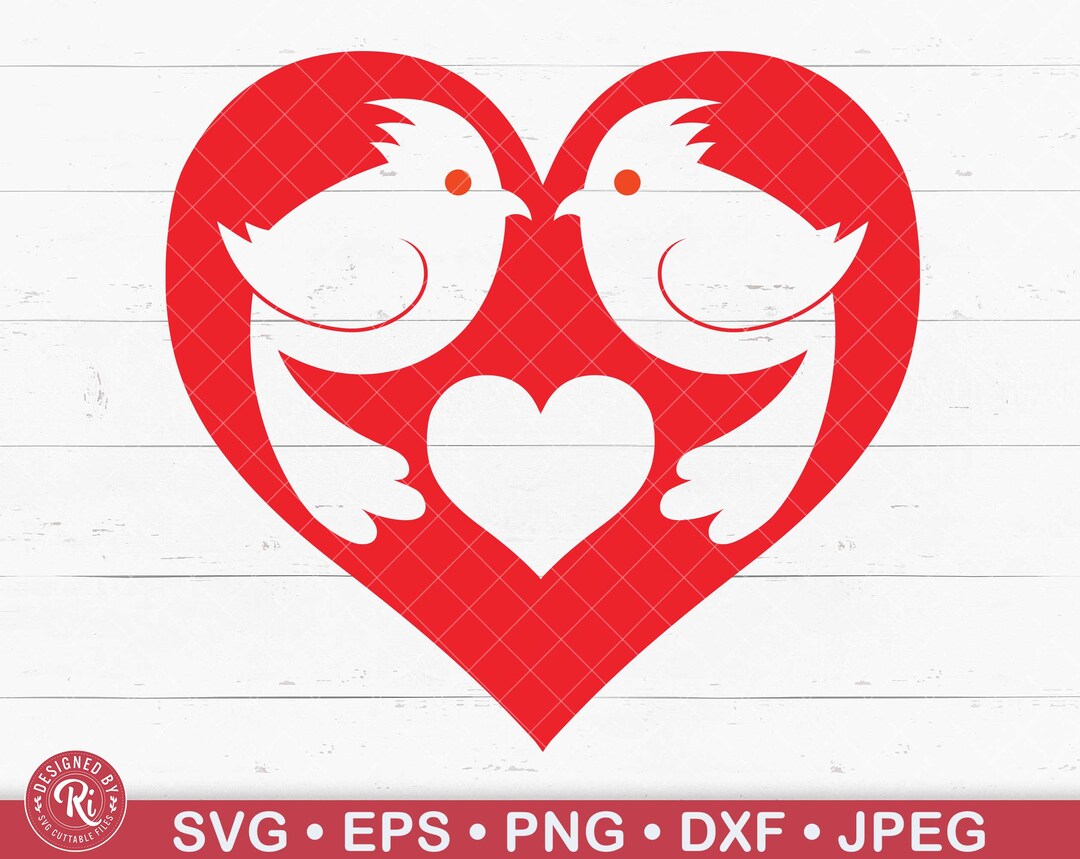 Love Birds Svg, Valentines Day, Wedding, Couples, I Love You, Heart, Be ...