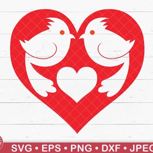 Love Birds Svg, Valentines Day, Wedding, Couples, I Love You, Heart, Be ...