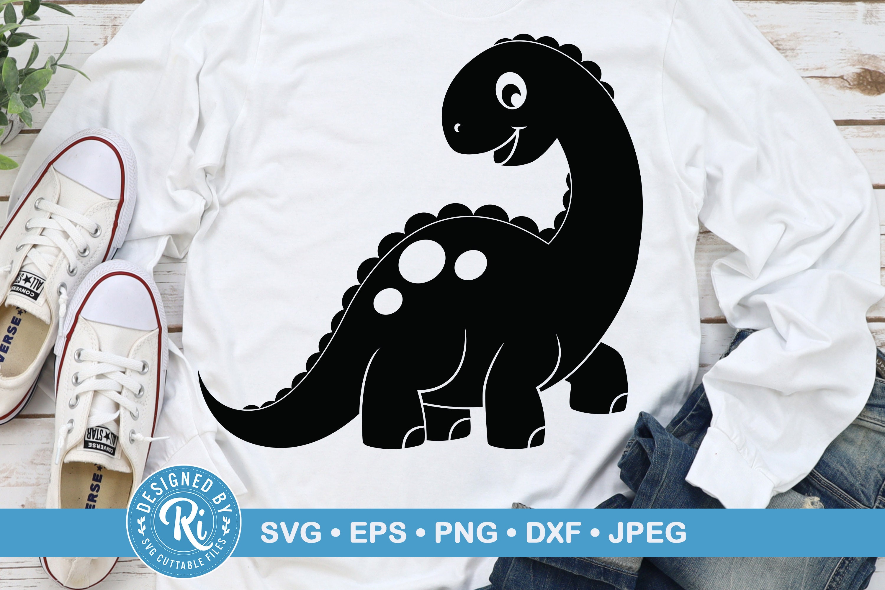 Brontosaurus Svg Dinosaurs Svg Dino Svg Jurassic Svg Baby - Etsy