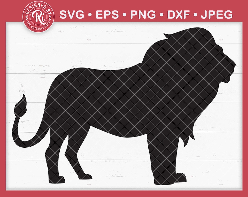 Lion Svg Standing Lion Svg Lion Cut File Lion Vector - Etsy