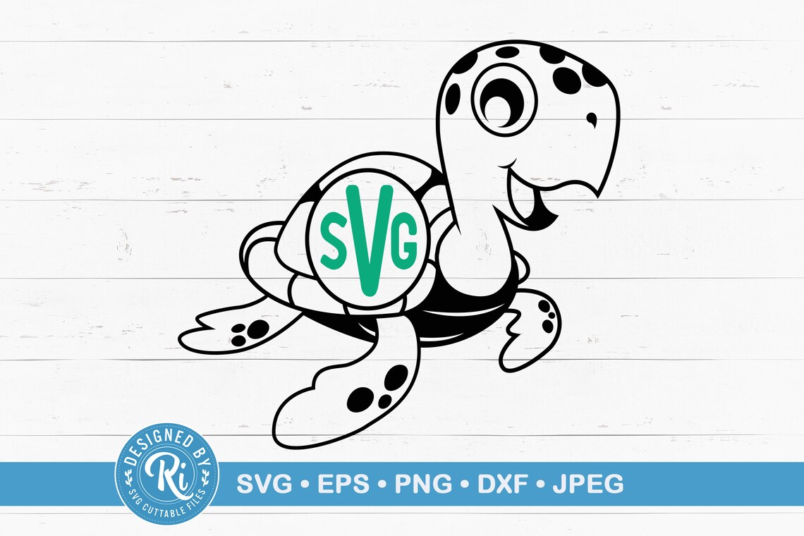 Turtle Monogram Svg Turtle Png Sea Turtle Svg Turtle Sign - Etsy