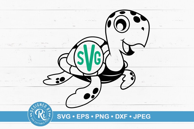 Turtle Monogram Svg Turtle Png Sea Turtle Svg Turtle Sign - Etsy