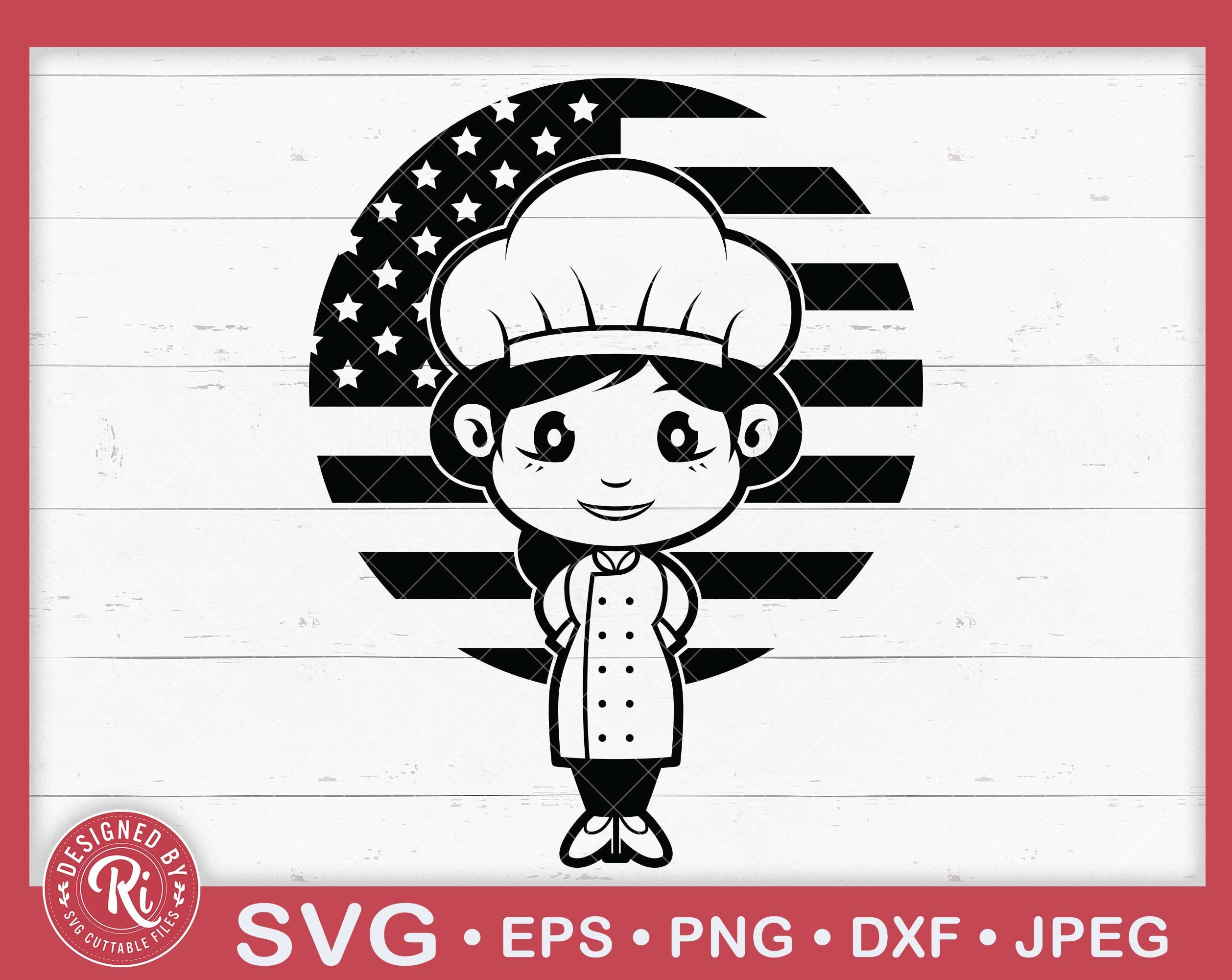 US Lady Chef Logo Svg Female Cook Svg Cooking Svg Baking - Etsy