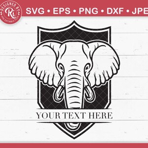 Elephant Monogram Svg, Safari Animal Svg, African Svg, Nature Svg ...