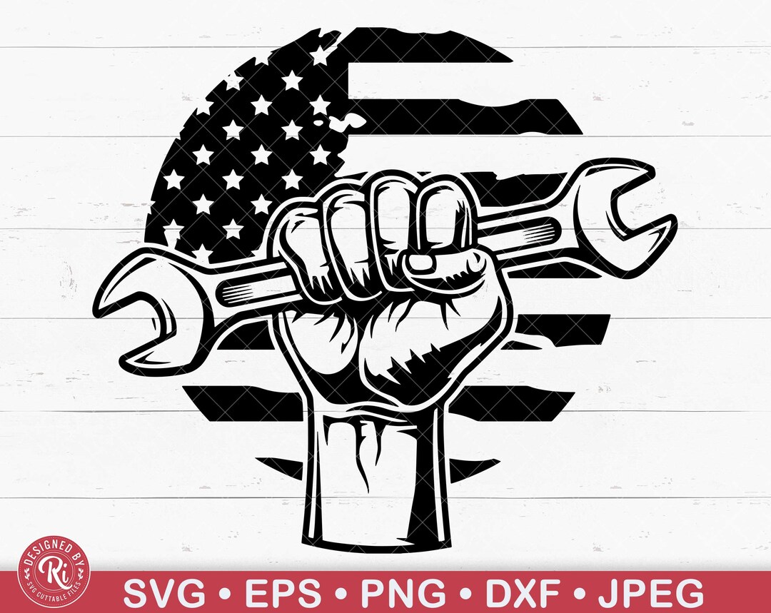 Mechanic Flag Svg, US Mechanic, Mechanic Logo, Mechanic Tools, Mechanic ...