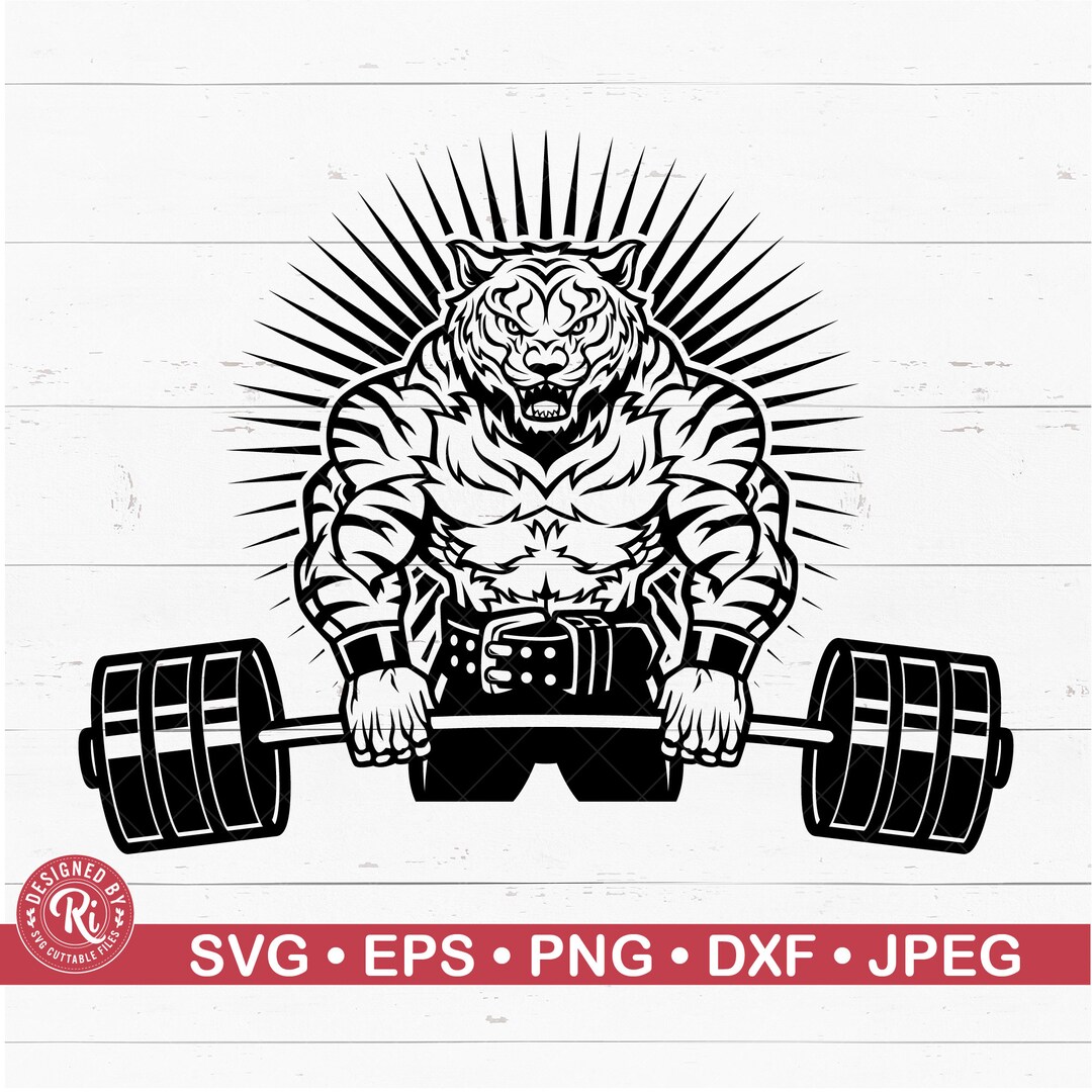 Weight Lifting Tiger Svg, Beast Mode Eps, Gym Shirt Jpg, Workout Png ...