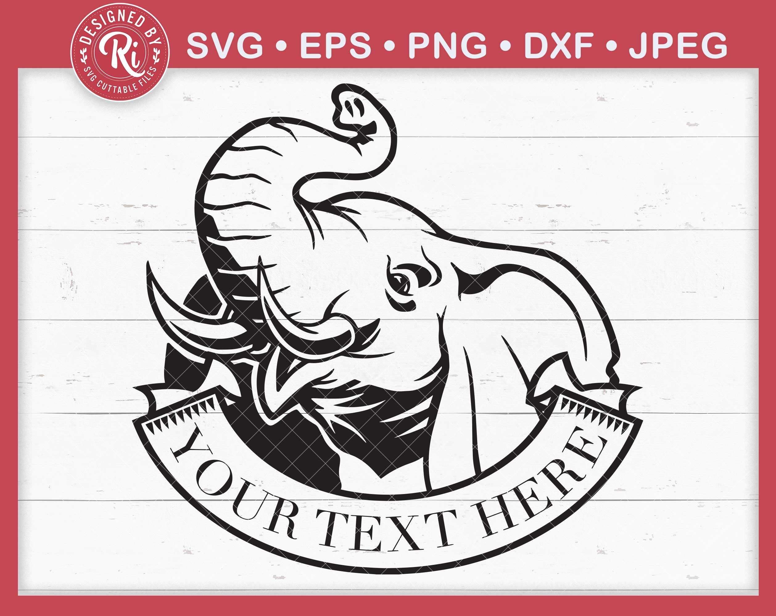 Elephant Monogram Svg Safari Animal Svg African Svg Nature - Etsy