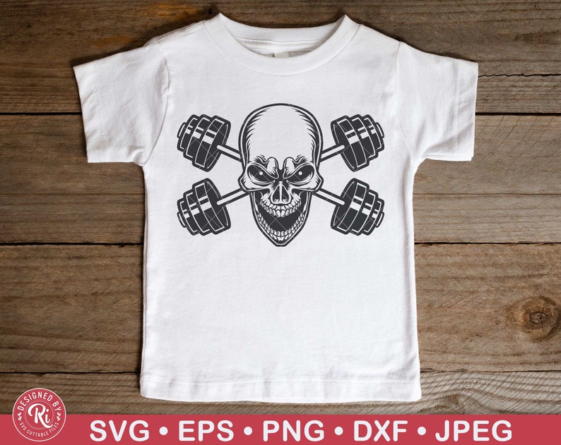 Skull Barbell Svg Skull Gym Svg Skull Bodybuilder Svg - Etsy