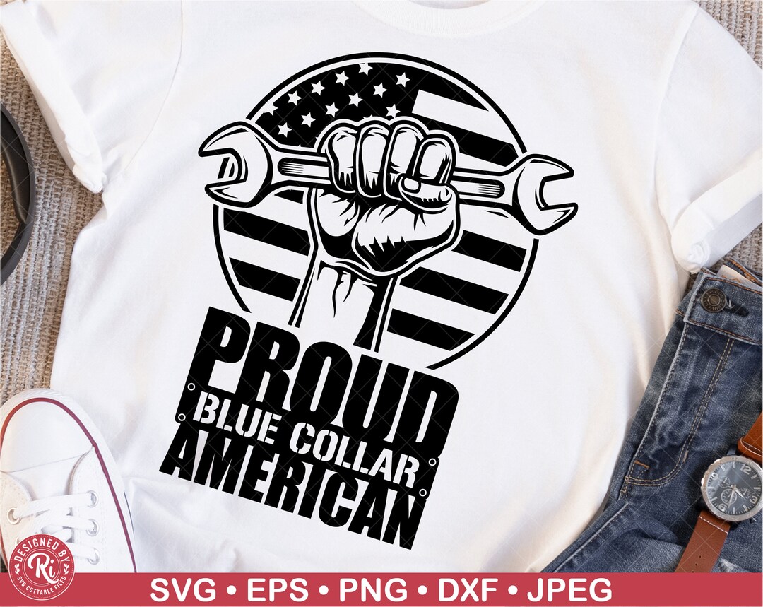 Proud Blue Collar American Mechanic Svg, Dirty Hands Make Clean Money ...
