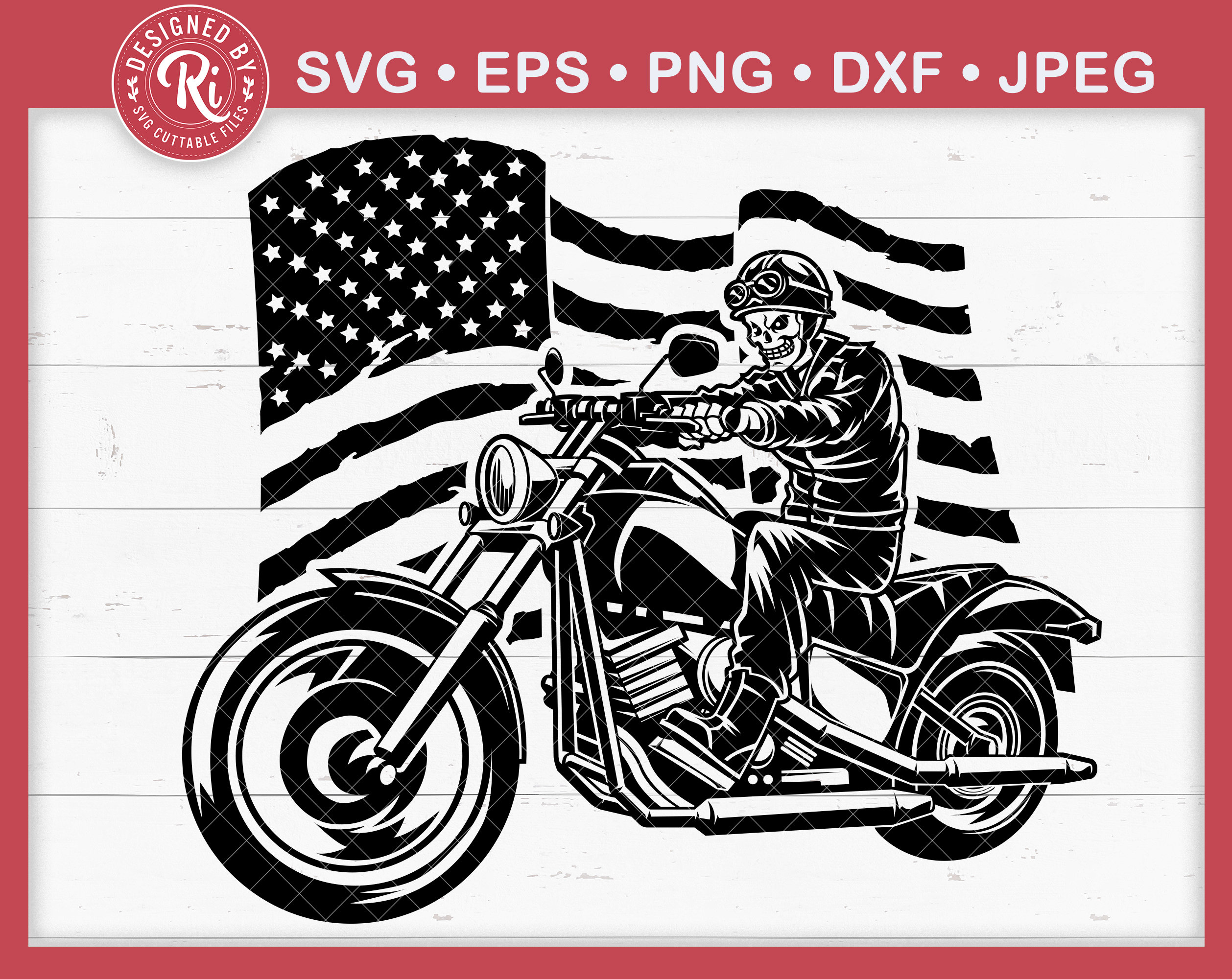 US Skull Biker Svg Biker Svg Motorcycle Svg Bike Svg Biker - Etsy